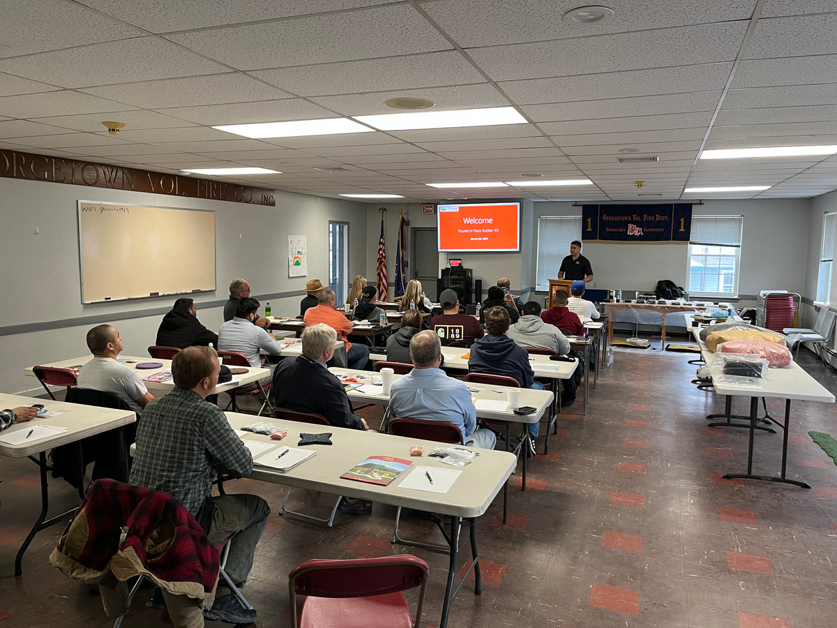 Thank you to everyone who came to our poured in place rubber class ...