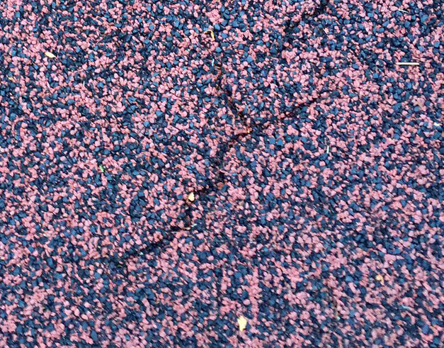 The different stages of Poured in Place Rubber deterioration – Trassig ...