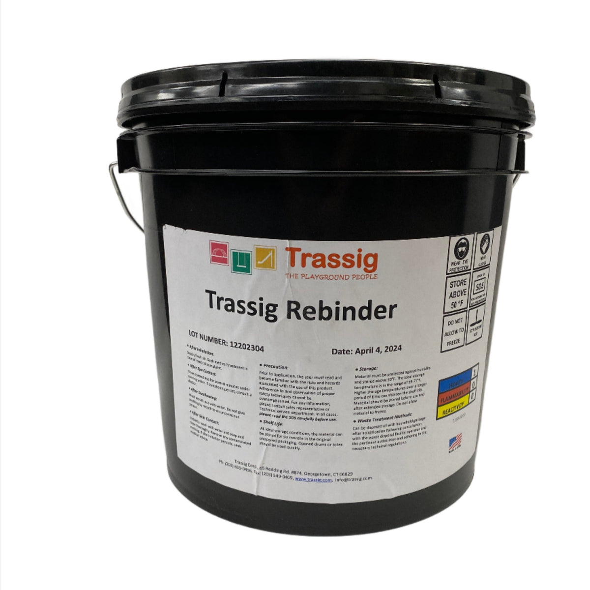 Pool Deck Rubber Rebinder™ 2 Gallon Pail – Trassig - The Playground People
